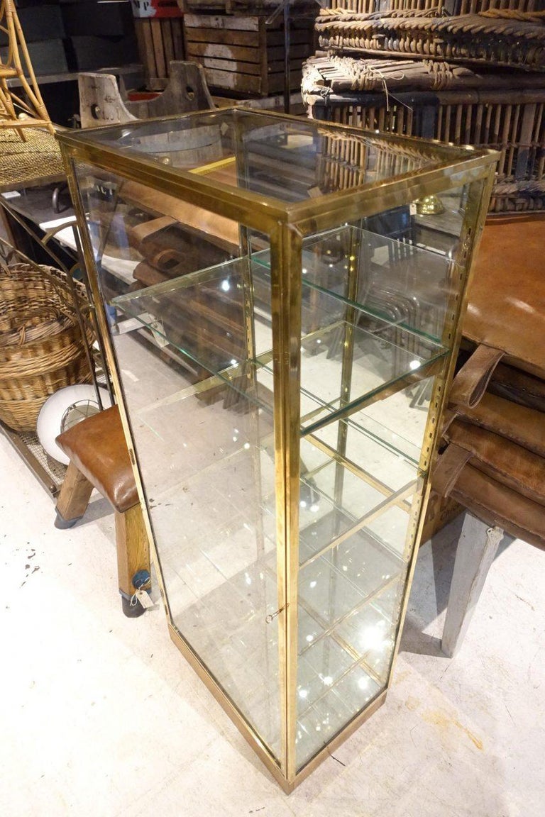 Handsome Vintage French Boutique Vitrine Display Unit at 1stDibs