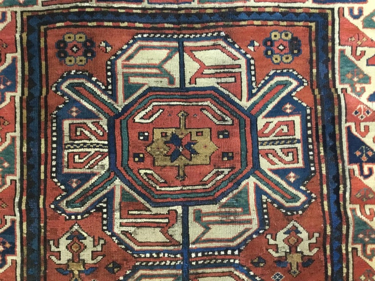 Handwoven Antique Caucasian Karabagh Rug For Sale at 1stDibs