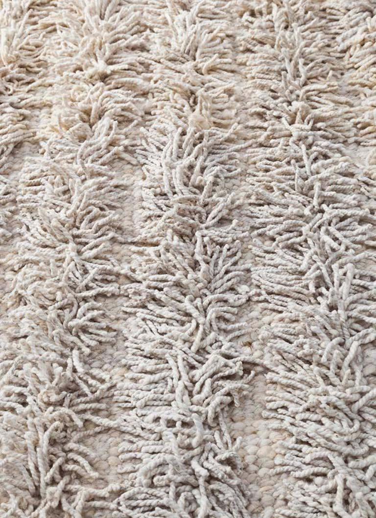 Handwoven Blend Wool Rug, Organic Modern Tailored Shag Style, in Stock ...