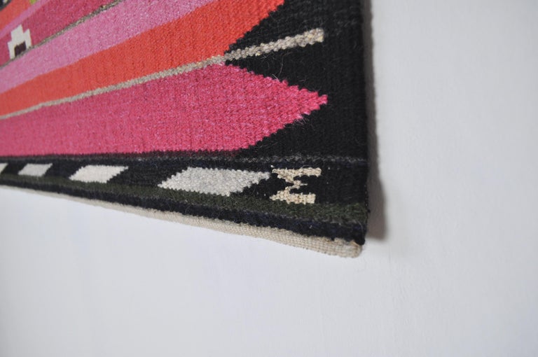 Handwoven Contemporary Scandinavian Wool Tapestry For Sale at 1stDibs