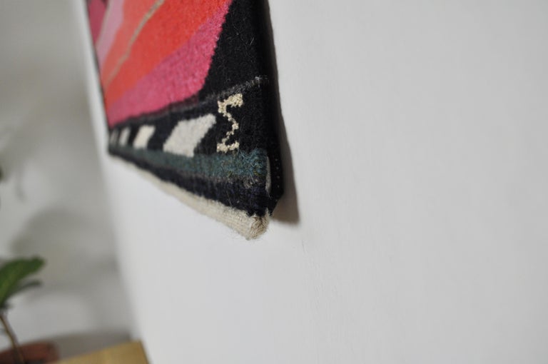 Handwoven Contemporary Scandinavian Wool Tapestry For Sale at 1stDibs
