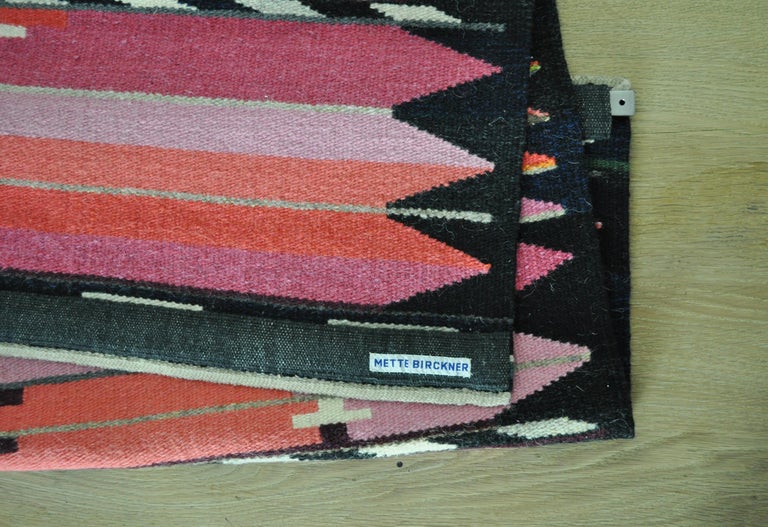 Handwoven Contemporary Scandinavian Wool Tapestry For Sale at 1stDibs