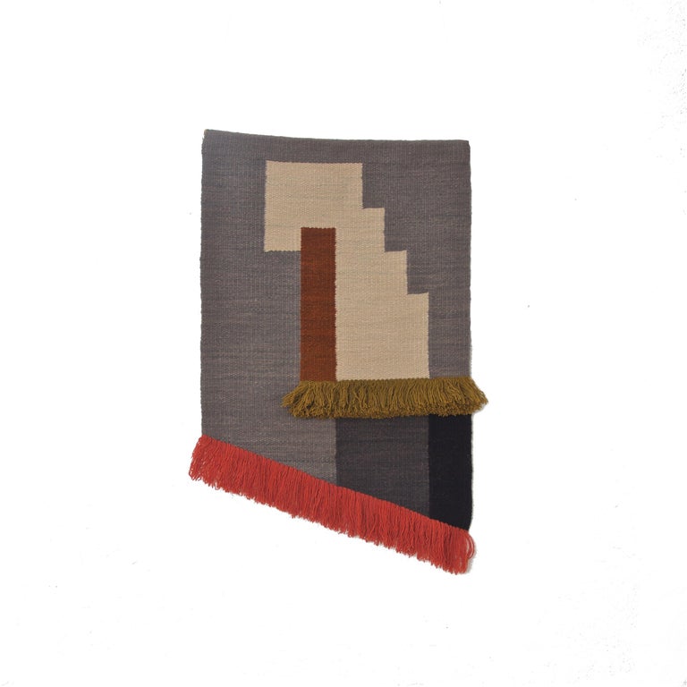 Handwoven Desert Geometric Wool Wall Tapestry by Noda Designs For Sale ...