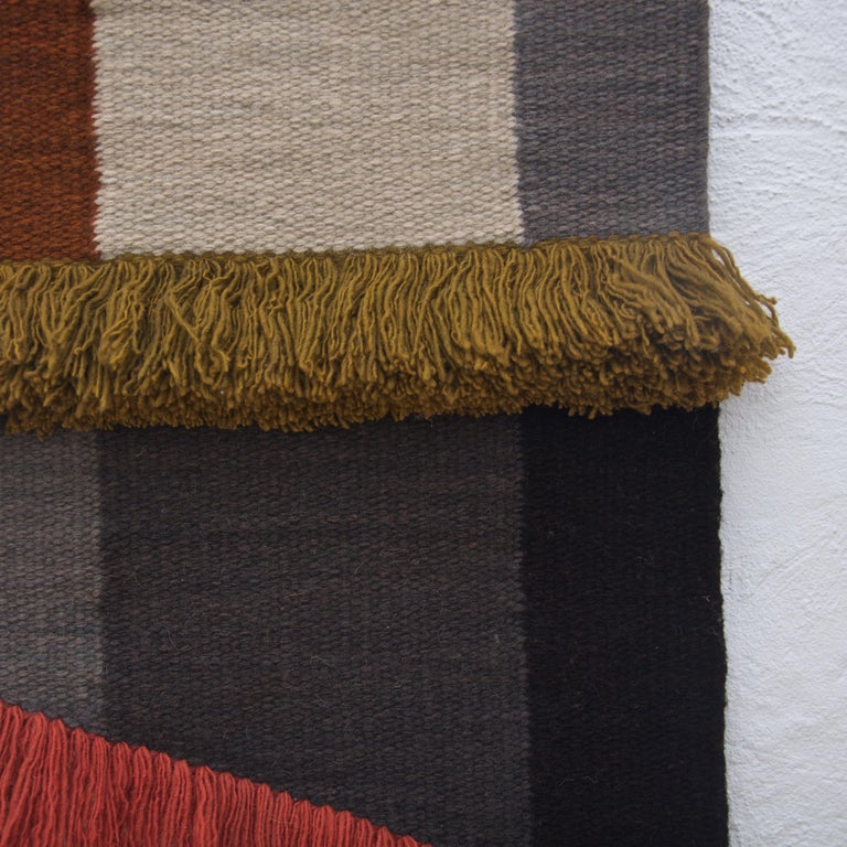 Handwoven Desert Geometric Wool Wall Tapestry by Noda Designs For Sale ...