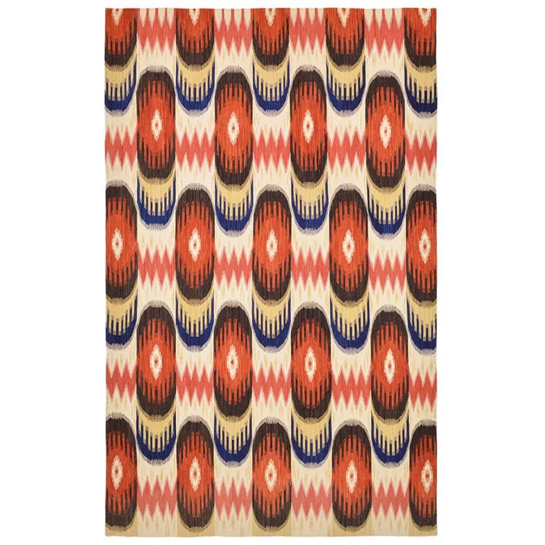 21st Century Ethno Handwoven Modern Kilim Carpet For Sale at 1stDibs