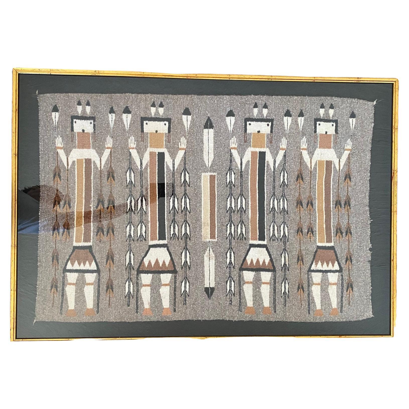 1930s American Navajo Yei Carpet ( 3' 5'' x 5' - 104 x 152 cm ) For ...