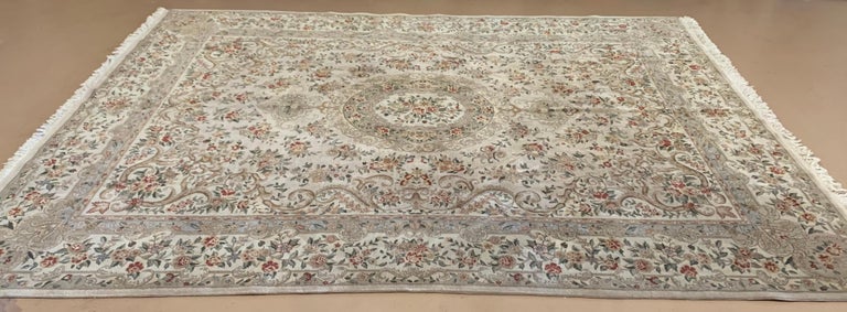 Handwoven Rug in the Style of Persian Kashan, circa 1990 For Sale at ...