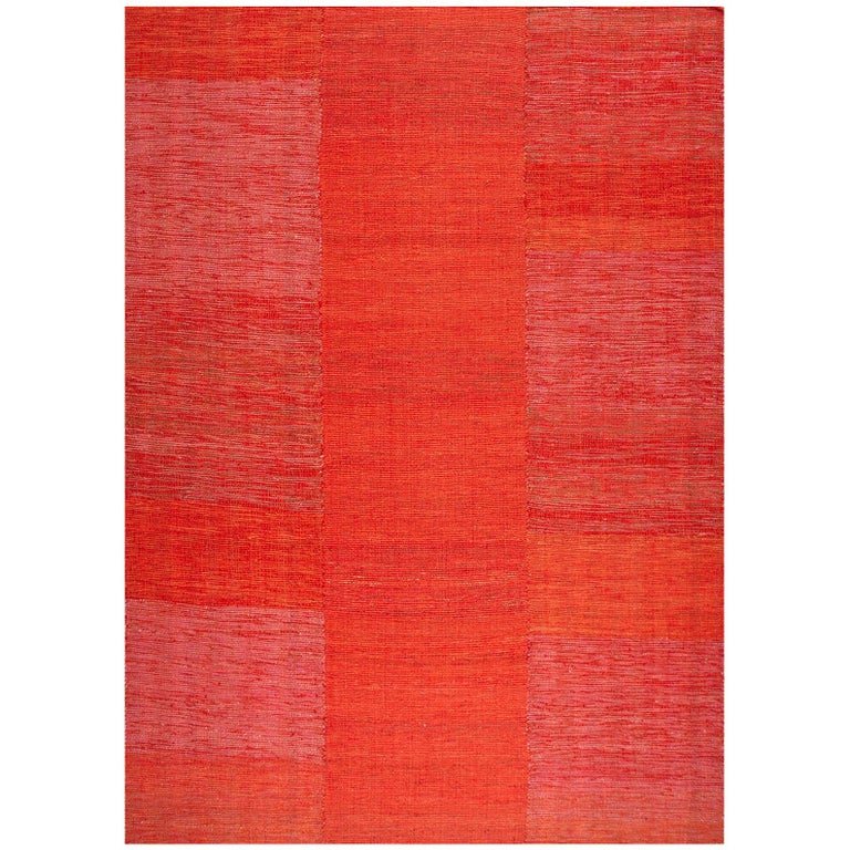 Handwoven Shaker Flat Weave Carpet 9' x 12' at 1stDibs