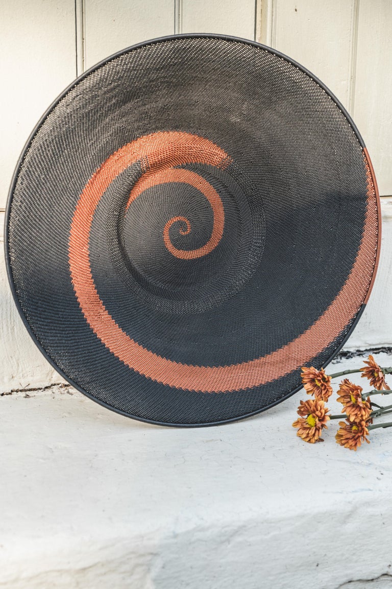 Handwoven Telephone Wire Accent, Copper For Sale at 1stDibs