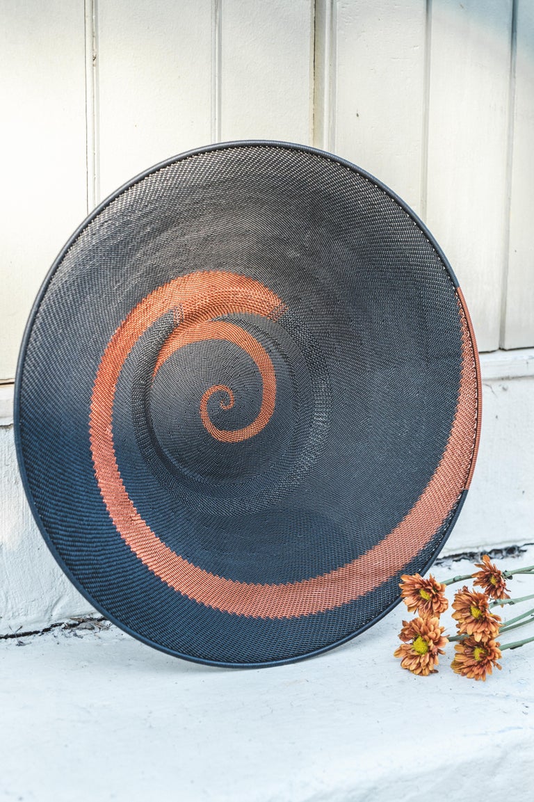 Handwoven Telephone Wire Accent, Copper For Sale at 1stDibs