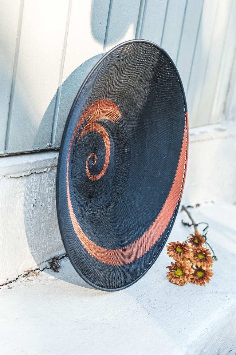 Handwoven Telephone Wire Accent, Copper For Sale at 1stDibs