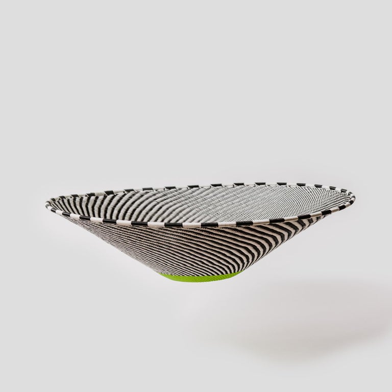 Handwoven Telephone Wire Accent, Harlequin Green For Sale at 1stDibs