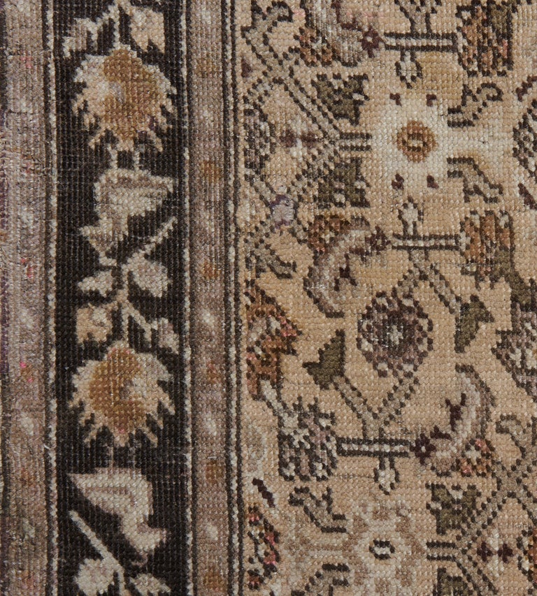 Handwoven Wool Traditional Persian Karabagh Floral Runner For Sale at ...