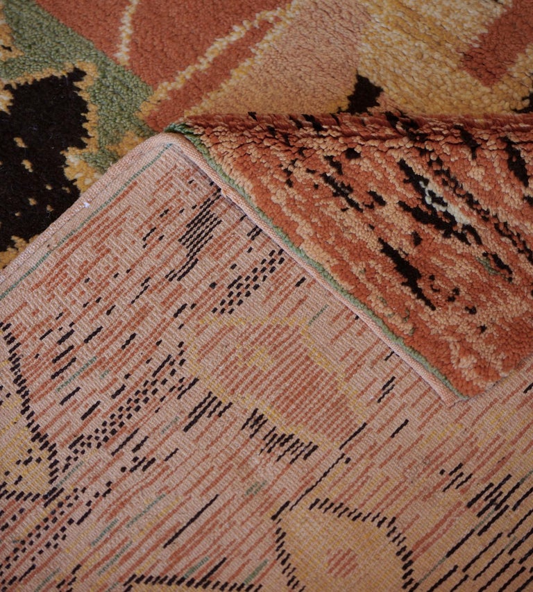 Handwoven Wool Vintage Moroccan Rug For Sale at 1stDibs
