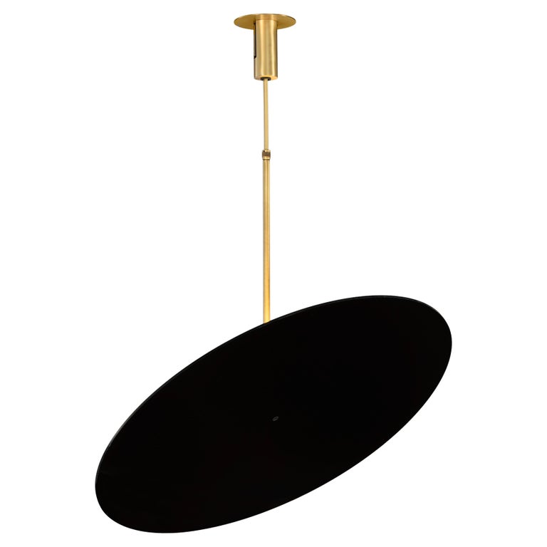HANGING HOOP ceiling lamp 6033-01 , brass + acrylic, design Nicola ...