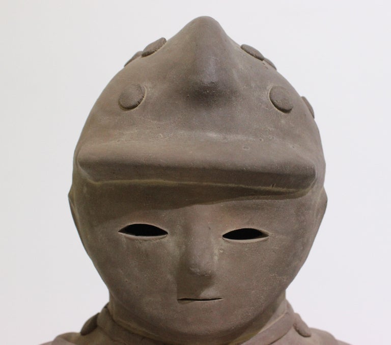 Haniwa Style Figures Unglazed Terracotta, a Set of Two For Sale at ...