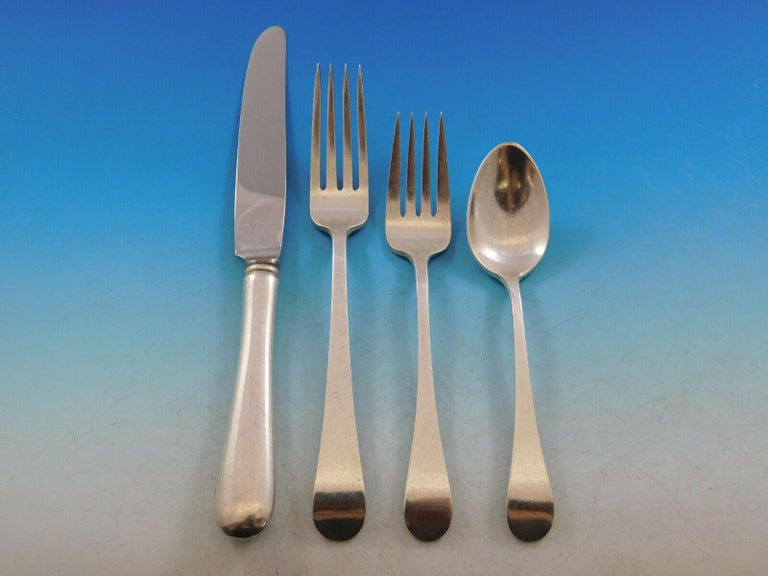 Hannah Hull by Tuttle Sterling Silver Flatware Set for 12 Service 76 ...