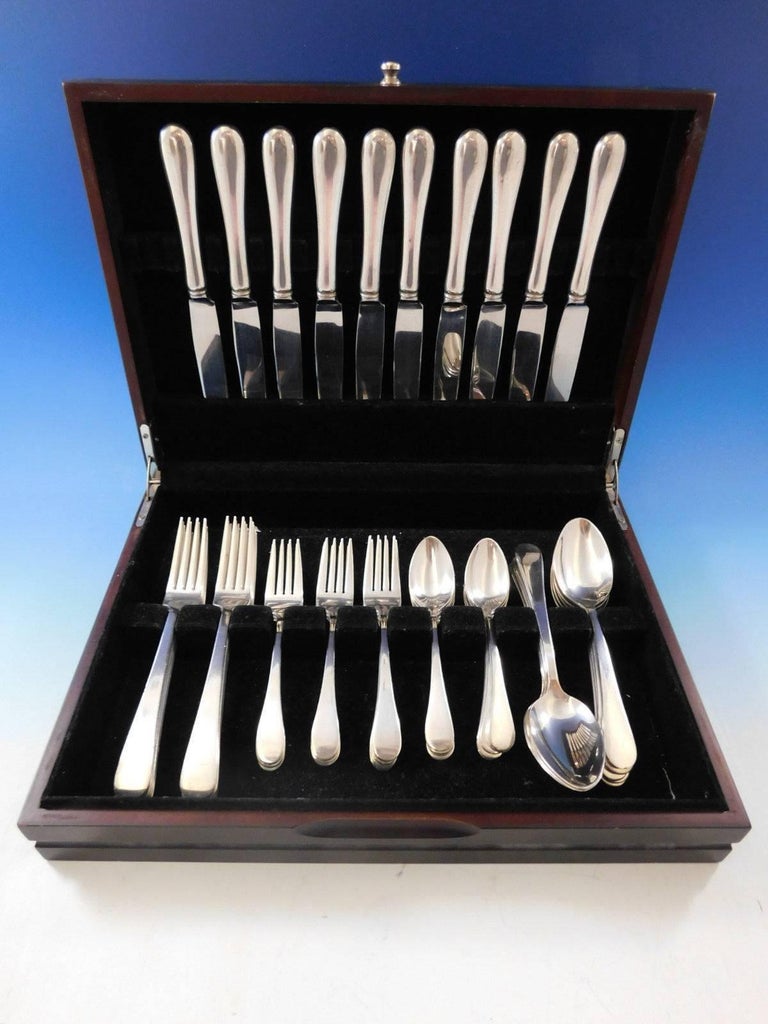 Hannah Hull by Tuttle Sterling Silver Flatware Set Service 50 Pieces ...