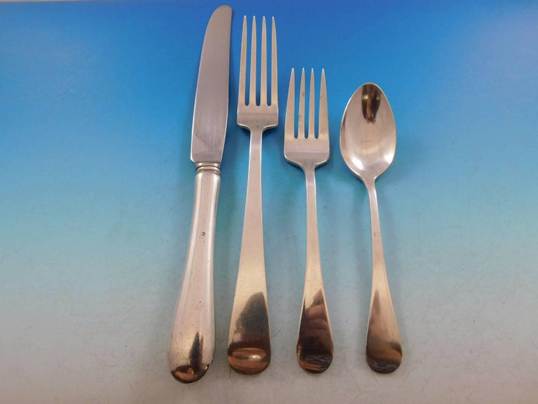 Hannah Hull by Tuttle Sterling Silver Flatware Set Service 50 Pieces ...