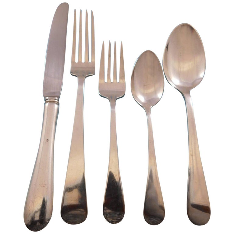 Hannah Hull by Tuttle Sterling Silver Flatware Set Service 50 Pieces ...