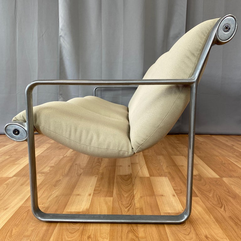 Hannah and Morrison for Knoll Aluminum Frame Three-Seat Sling Sofa ...