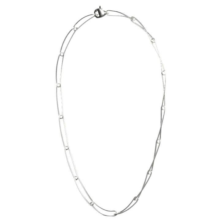 Hannah Necklace, 18K White Gold For Sale at 1stDibs