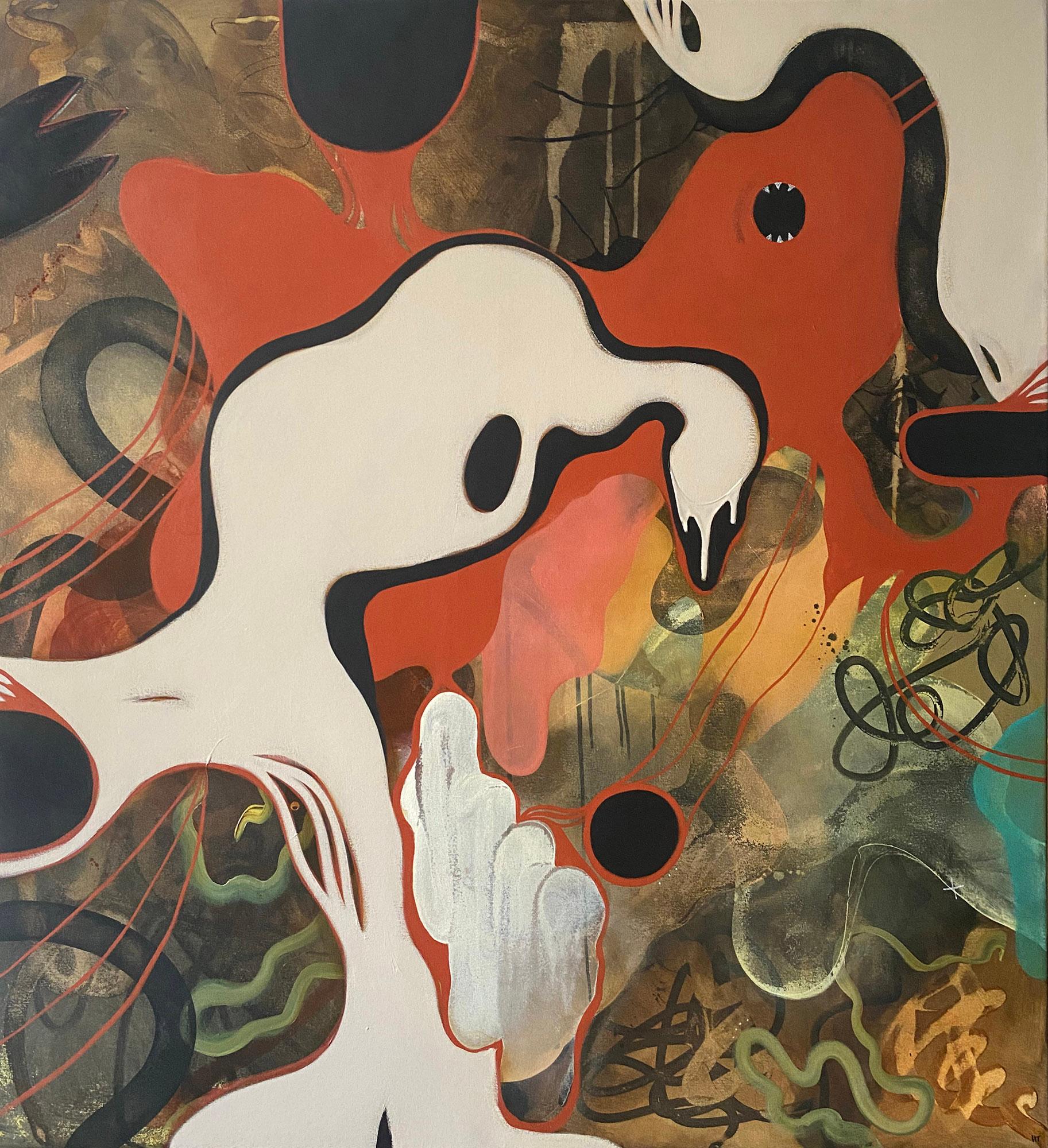 Hannah Thomas - SEASON OF THE WITCH #6 Abstract Bold Acrylic Painting ...