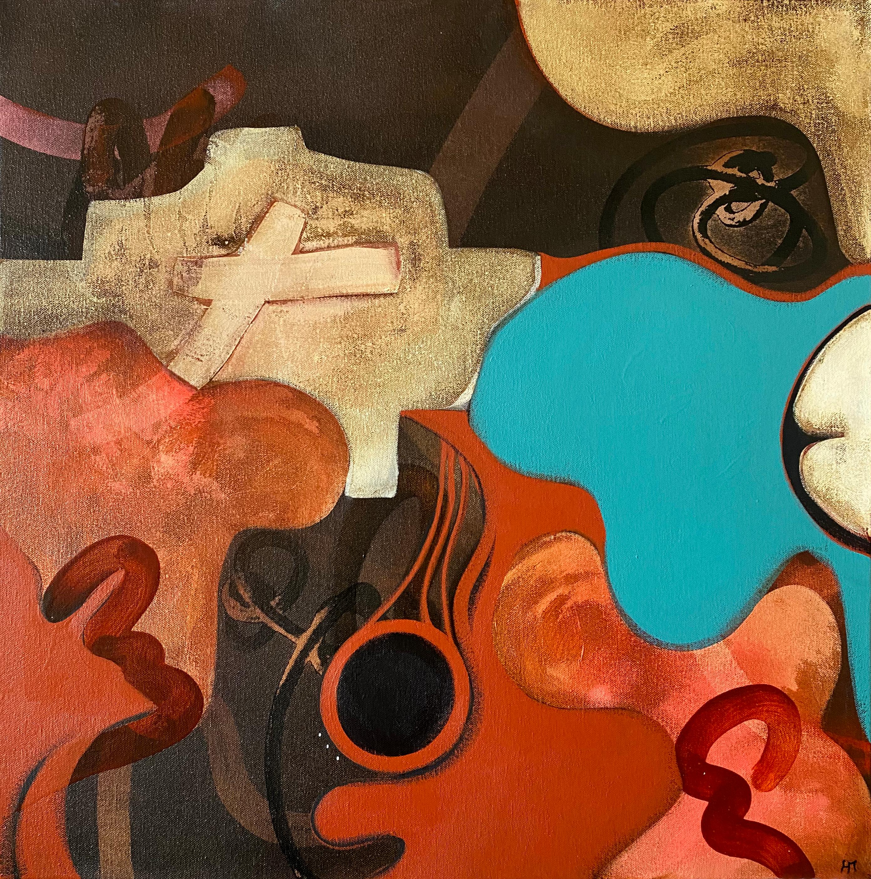 Hannah Thomas - SEASON OF THE WITCH #7 Blue, Abstract, Acrylic ...