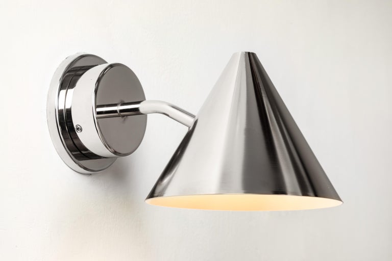 Hans-Agne Jakobsson 'Mini-Tratten' Polished Nickel Outdoor Sconce For ...