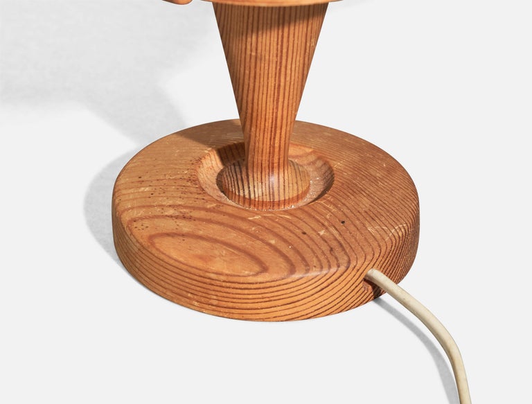 Hans-Agne Jakobsson, Table Lamp, Pine, Moulded Pine Veneer, Sweden ...