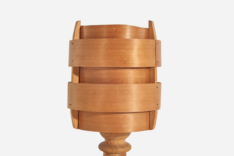 Hans-Agne Jakobsson, Table Lamp, Pine, Moulded Pine Veneer, Sweden ...