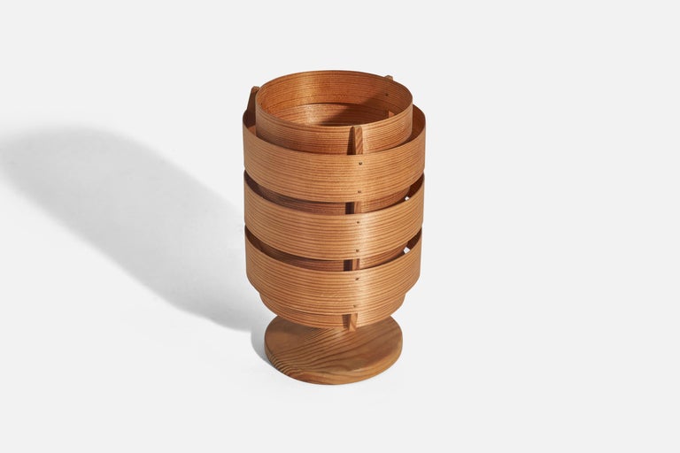 Hans-Agne Jakobsson, Table Lamp, Pine, Moulded Pine Veneer, Sweden ...