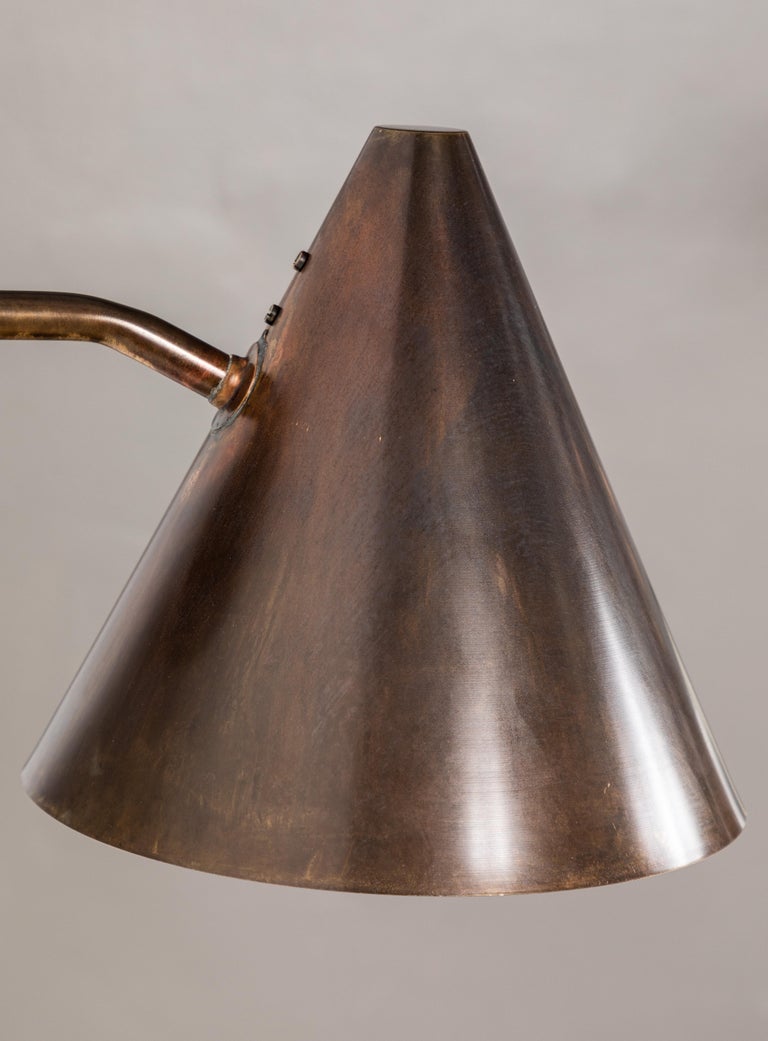 Hans-Agne Jakobsson 'Tratten' Dark Brown Patinated Outdoor Sconce For ...