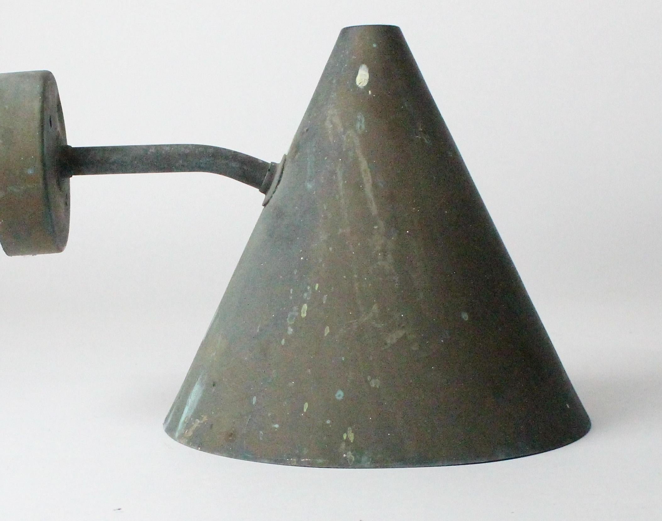 Hans-Agne Jakobsson "Tratten" Set of Ten 1960s Patinated Copper Wall ...