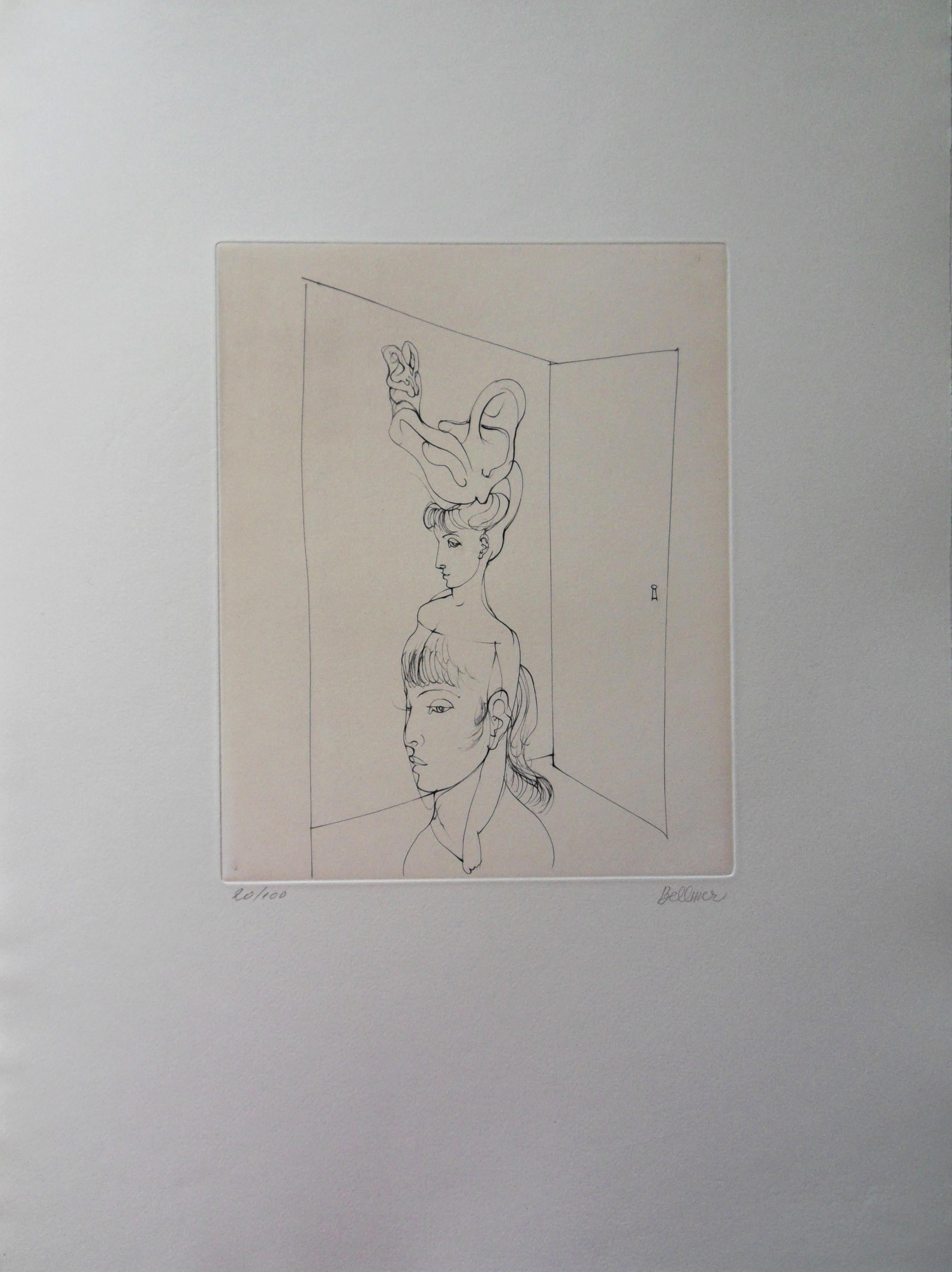 Hans Bellmer - Les Milles en Feu, Surrealist Etching by Hans Bellmer ...