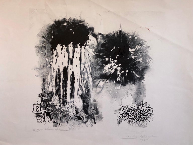 Hans Burkhardt - California Abstract Expressionist Linocut Lithograph ...