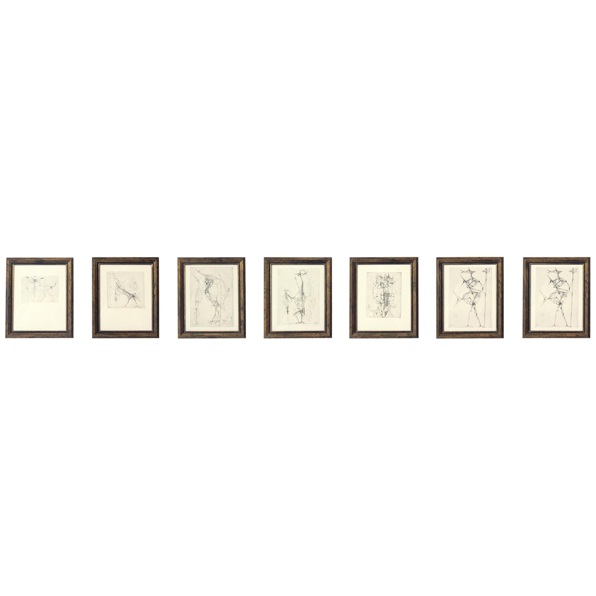 Hans Fischer "Beasties" Etchings at 1stDibs
