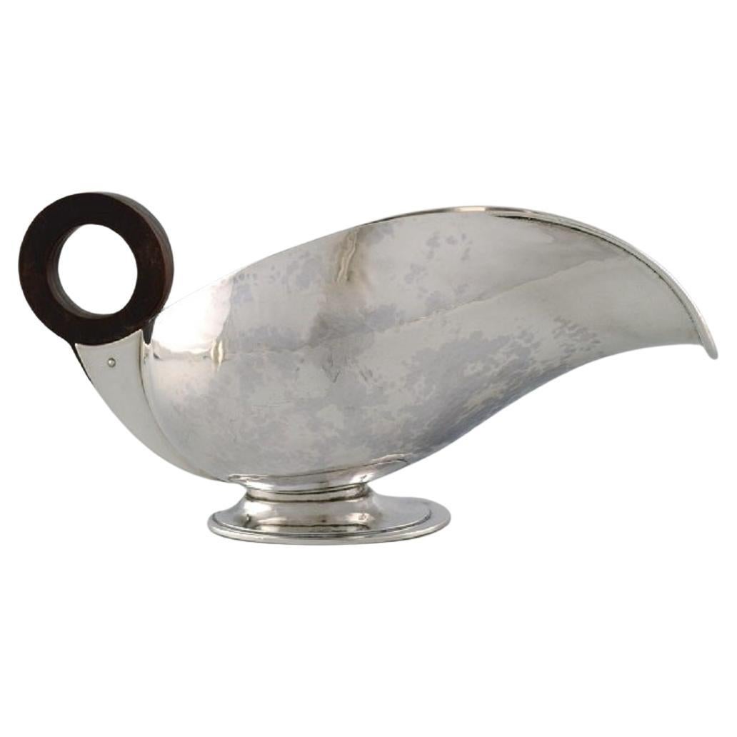Hans Hansen, Denmark, Art Deco Sauce Jug in Sterling Silver For Sale at ...