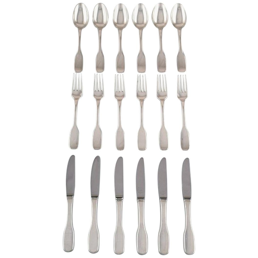 Hans Hansen Silver Cutlery, "Susanne" Dinner Service in Sterling Silver ...