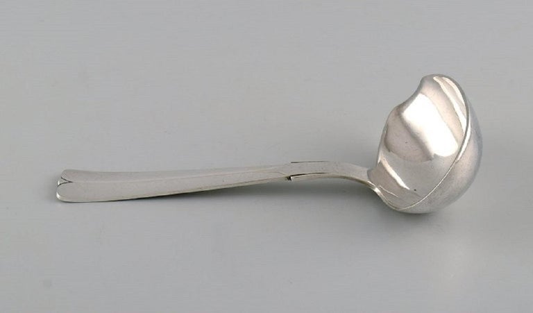 Hans Hansen Silverware No. 7. Art Deco Sauce Spoon in Sterling Silver ...