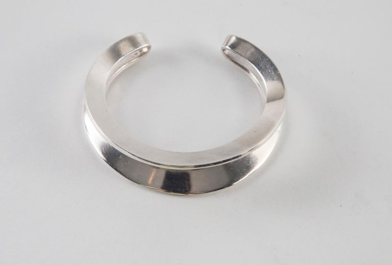 Hans Hansen Sterling Silver Cuff For Sale at 1stDibs