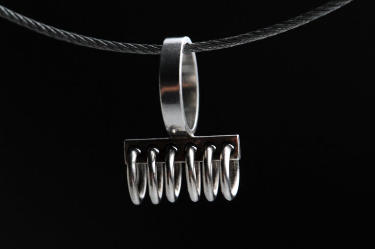 Hans Hansen Sterling Silver Modernist Kinetic Ring Denmark Vintage ...