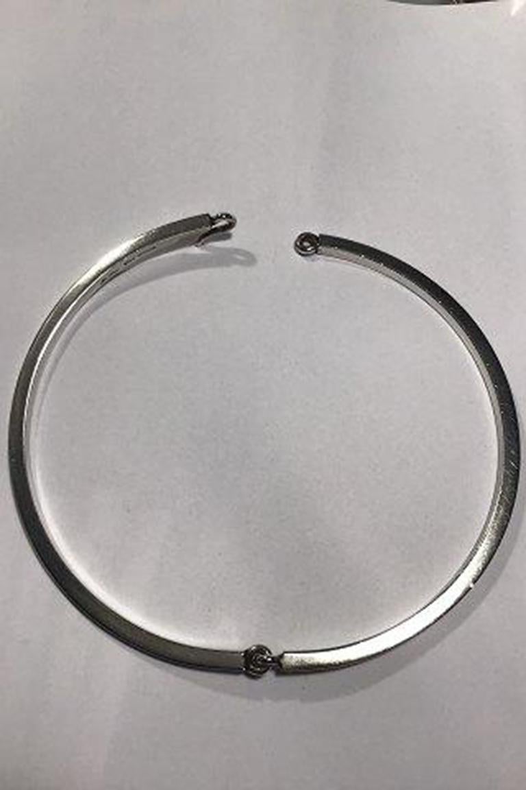 Hans Hansen Sterling Silver Two-Part Neck Ring For Sale at 1stDibs