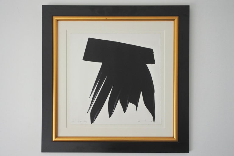 Hans Hartung Framed Abstract Lithograph L-53, Pencil Signed and Dated ...