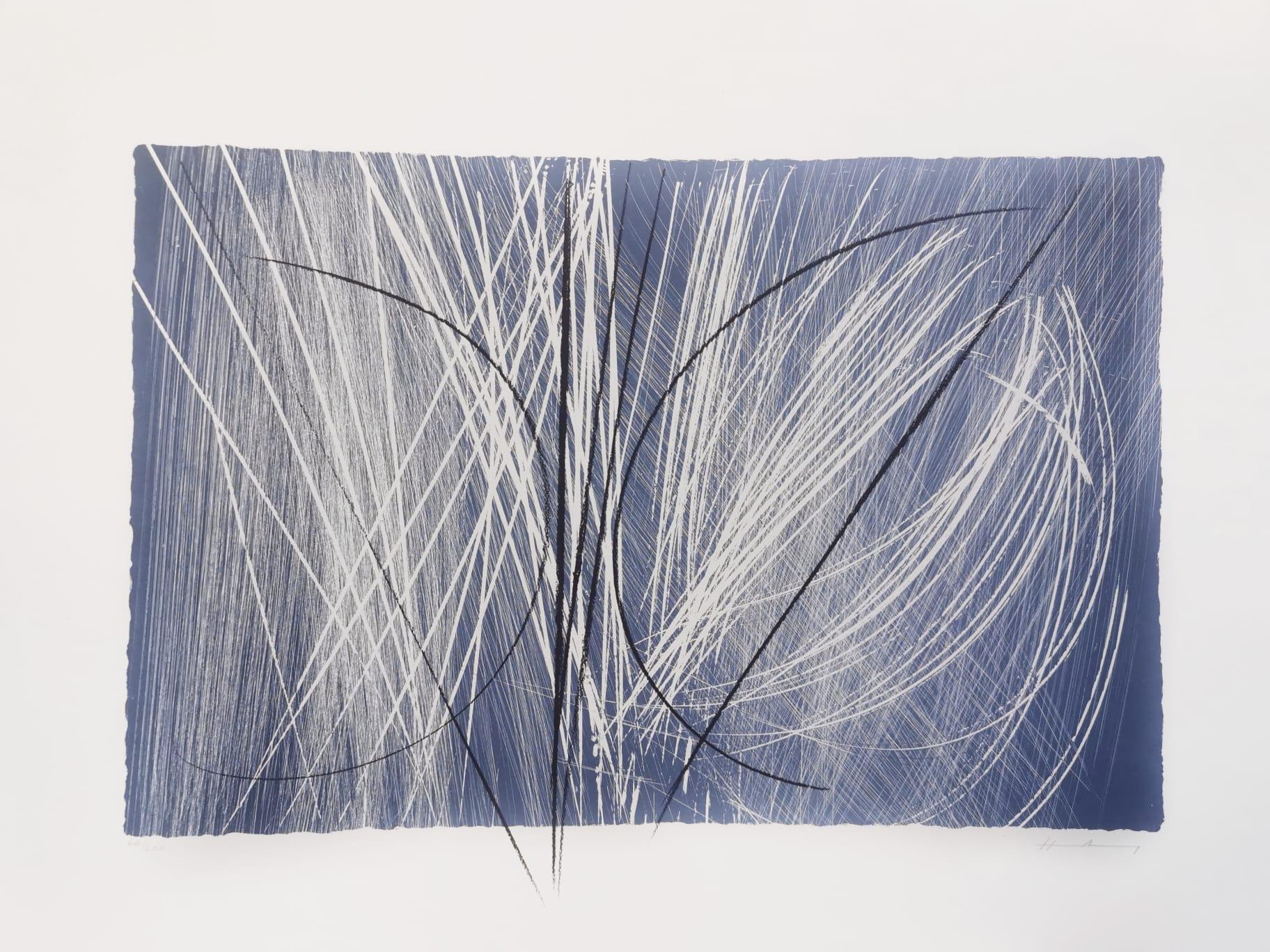 Hans Hartung - 1958 original lithography by Hans Hartung L41 from the ...
