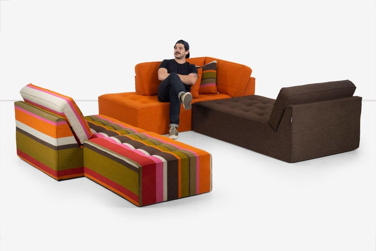 Hans Hopfer for Roche Bobois "Mah Jong" Modular Sofa Sectional 1971 De ...