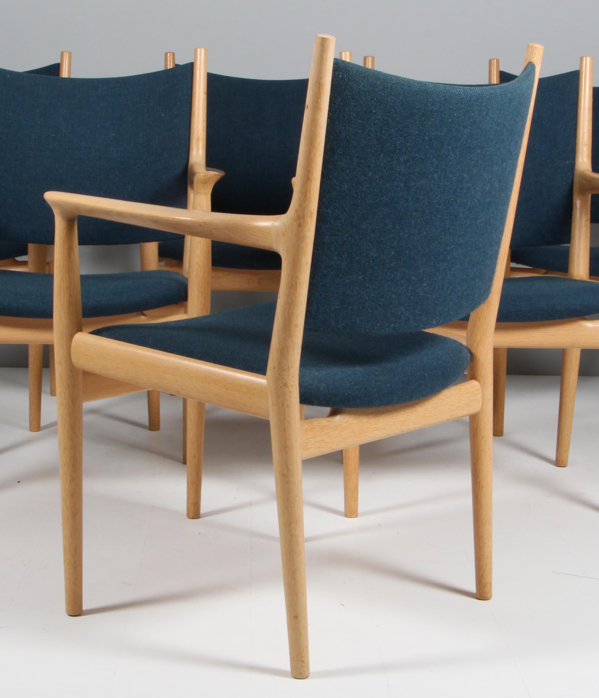Hans J. Wegner Armchair, Model Jh513, Mahogany and Leather at 1stDibs ...