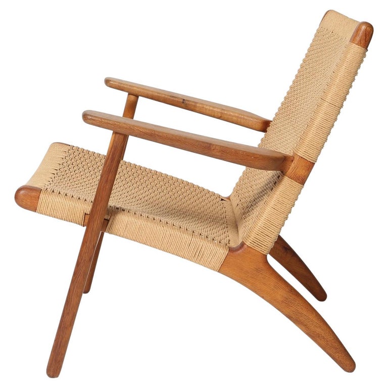 Hans J Wegner CH 25 Lounge Chair at 1stDibs