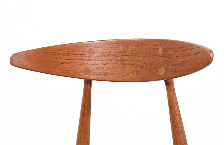 Hans J. Wegner CH-33 Teak Side Chair for Carl Hansen and Søn For Sale ...