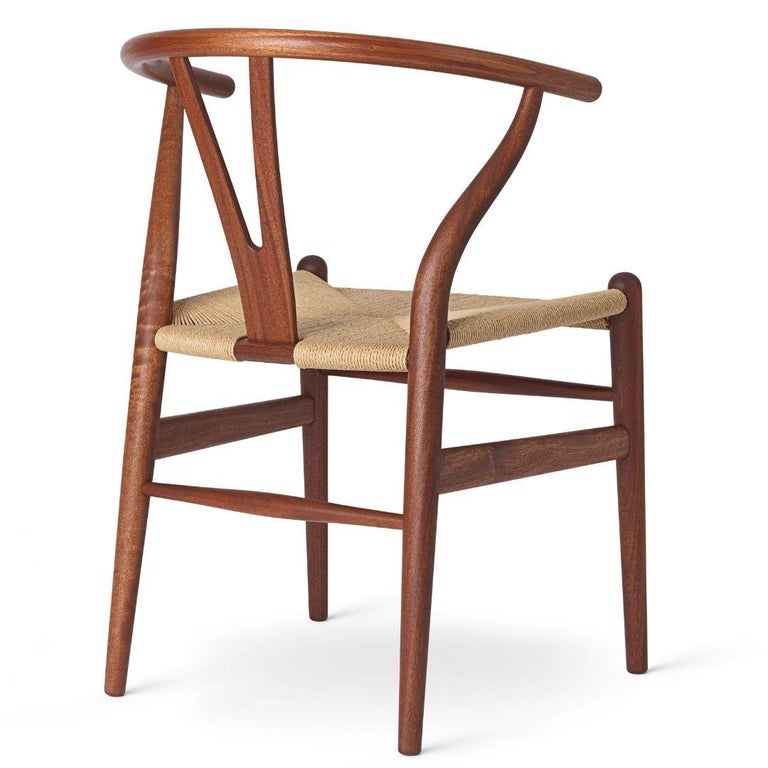 Hans J. Wegner 'CH24 Wishbone' Chair in Mahogany and Oil for Carl Hansen and Son For Sale at 1stDibs